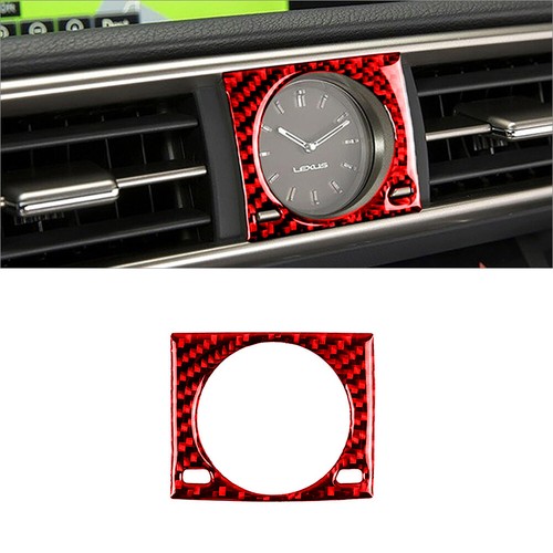 Red Carbon Fiber Interior Dashboard Clock Cover Trim For LEXUS IS250 ...
