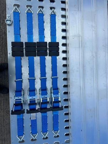 Recovery Ratchet Alloy Wheel Straps Trailer BLUE x 4 Over The Wheel ...