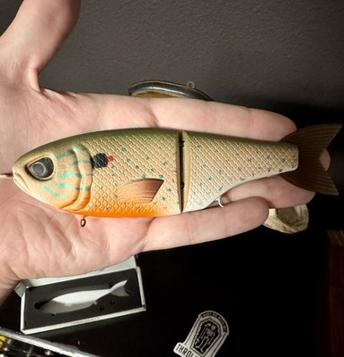 Throwback Baits Metro Glide 🧡 “Pumpkinseed” 🧡 7” 2oz Swim Bait | eBay