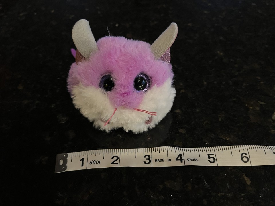 Ty Beanie Boos Puffies COLBY the Purple Mouse Plush 3" Purple Glitter ...