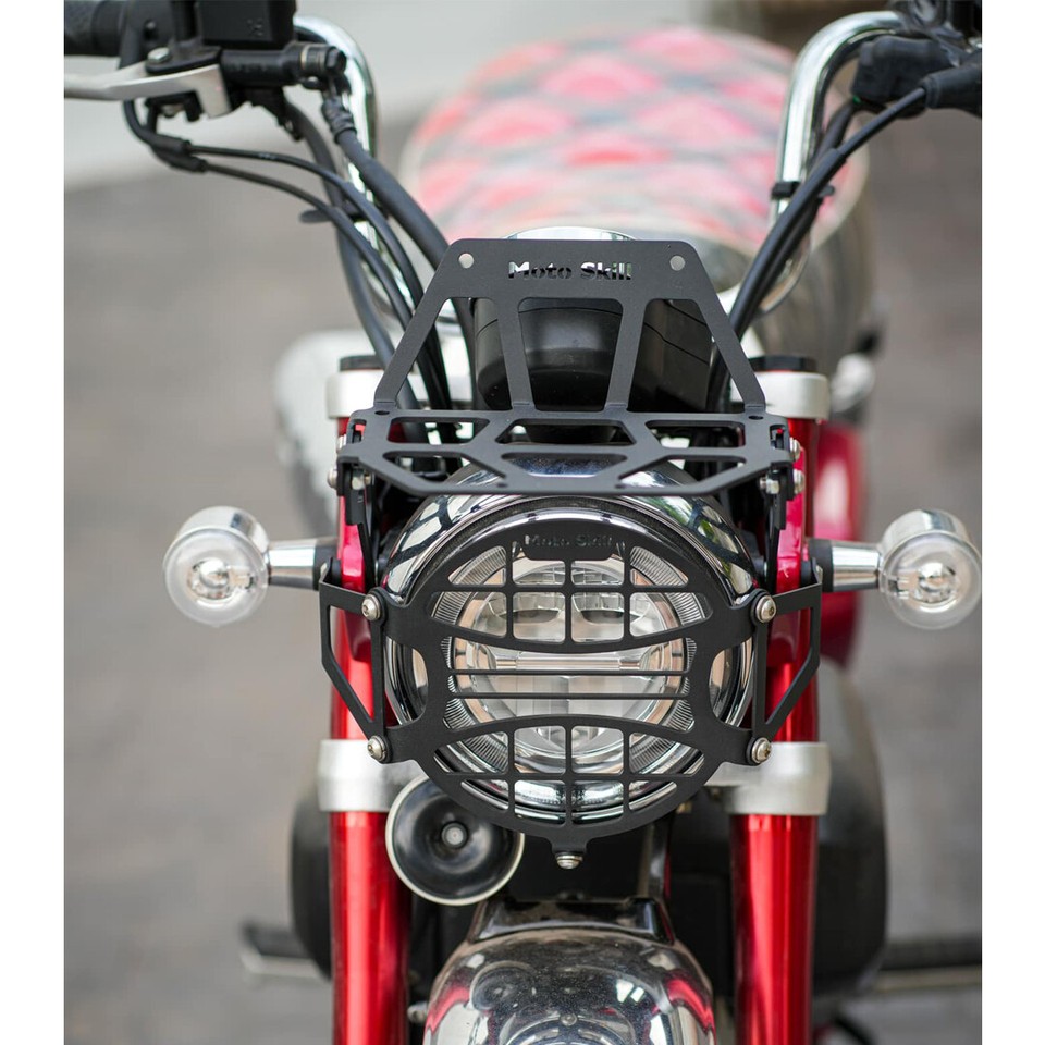 Custom Headlight Cover Motoskill Black Fit For Honda Monkey 125 Z125 ...