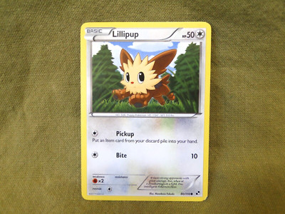 Pokemon Trading Card - Black & White: Lillipup 80/114 | eBay
