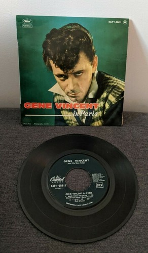 Disque 45 tours Gene Vincent ‎- In Paris - EAP 1-20411 (VG record ...