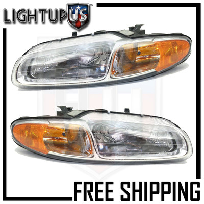 Headlights Headlamps Pair Left right set for 96-00 Sebring Convertible ...
