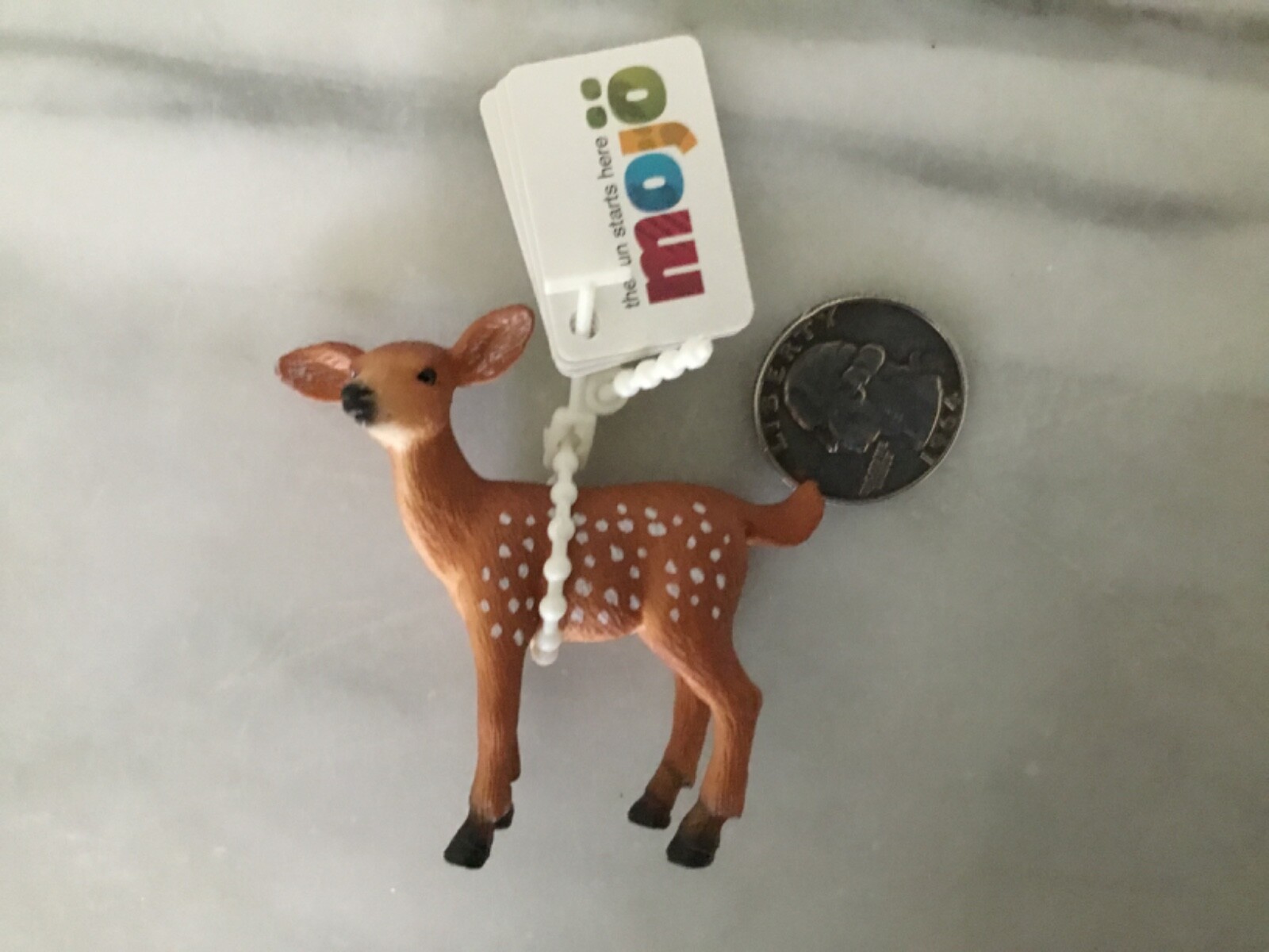 LOT 3 NEW WHITETAIL DEER FAWN FIGURINE DOLLHOUSE MOJO NOS VINYL MODEL ...