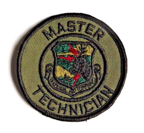 Vintage USAF Strategic Air Command Master Technician Patch ICBM *Unused ...