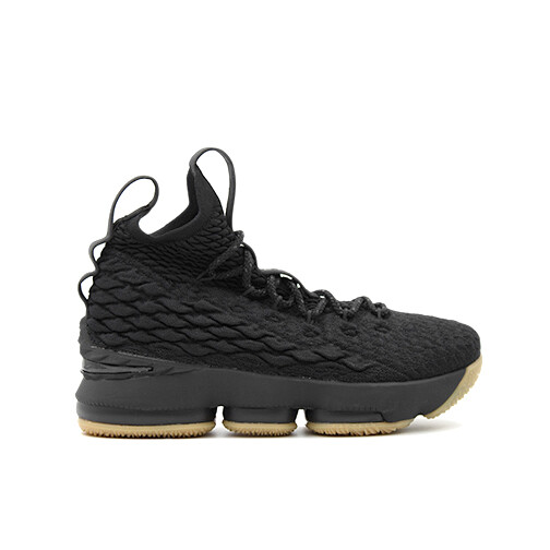 Size 4.5 (GS) - Nike LeBron 15 High Black Gum for sale online | eBay