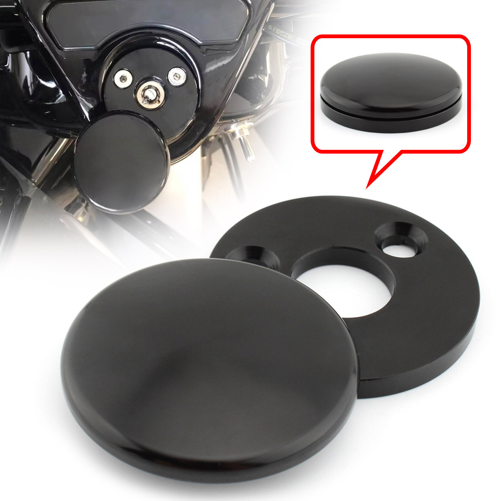 Fork Lock Cover Parts For Harley Road King 1994-up Aluminum | eBay