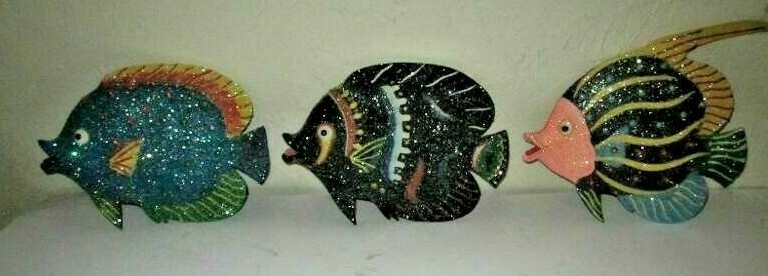 Sea Life Coastal Collection Fish Starfish Turtle Seahorse Wall Home ...