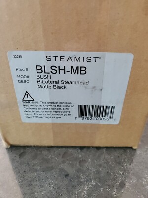Steamist BLSH-MB Slim Rectangular Steam Head | eBay