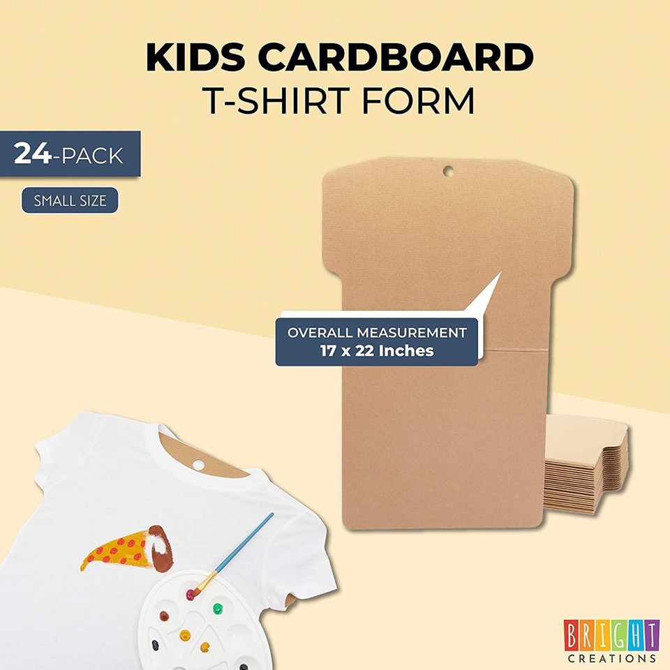 Youth Cardboard Shirt Form for Arts and Crafts, Size Small (17 x 22 in ...