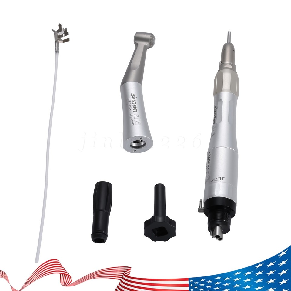 FX SANDENT Dental Slow Low Speed Handpiece Straight Contra Angle Air ...
