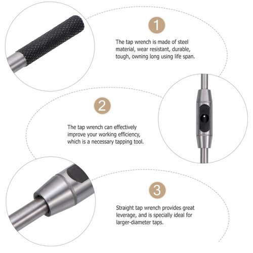 2 pcs Adjustable Hand Tap Wrench Tapping Tool Threading Hand Tool | eBay UK