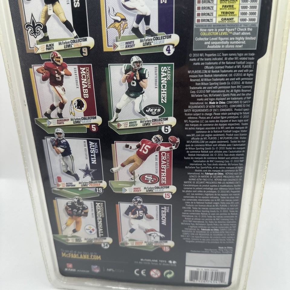 McFarlane NFL Elite Series 23 Mark Sanchez New York Jets Bronze 1511/ ...