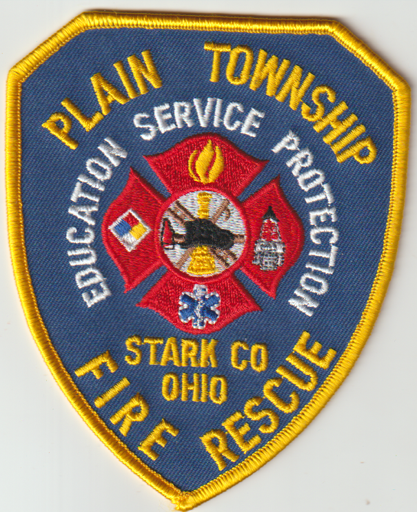 Plain Township Stark County OHIO Fire Department patch shipped from ...