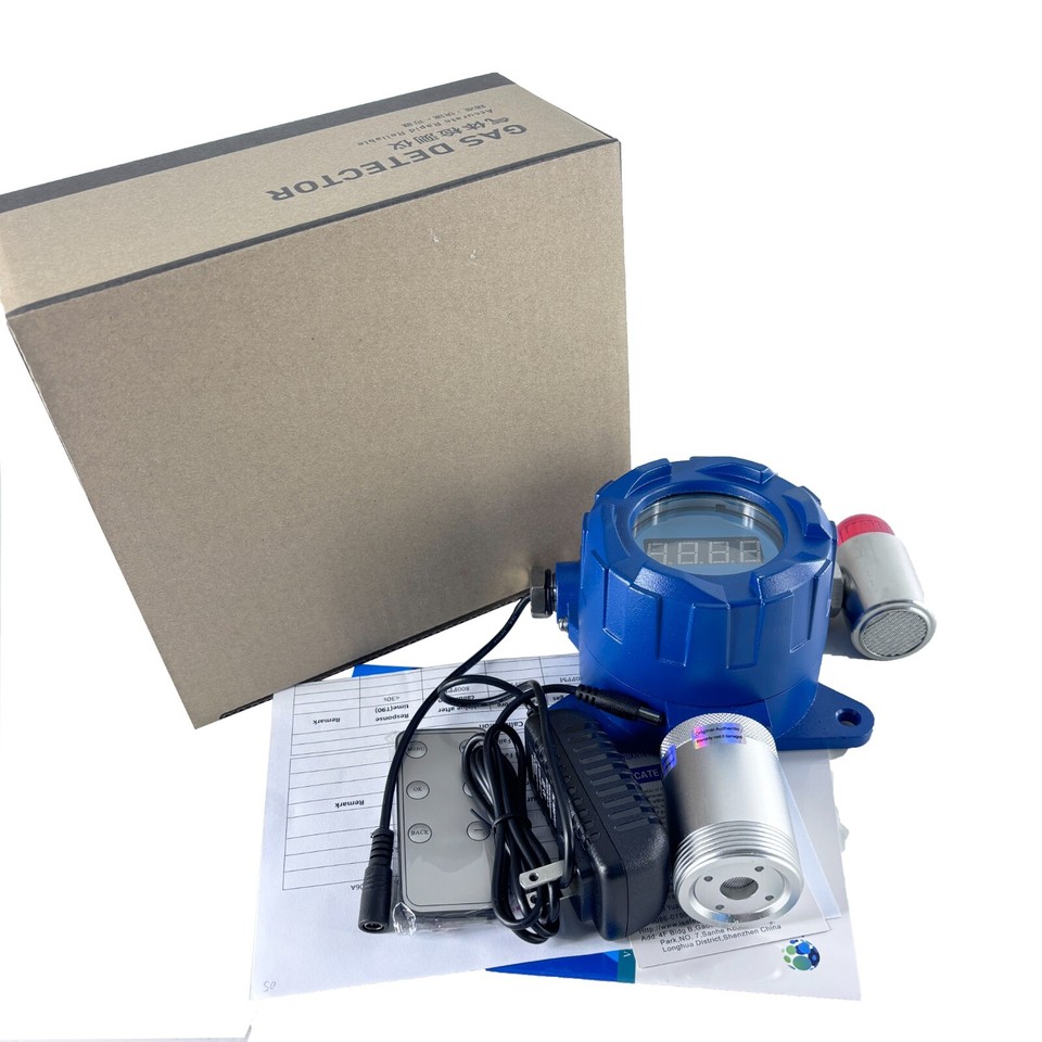 Wall-mounted CL2 Gas Detector Chlorine Leak Detector CL2 Alarm Monitor ...