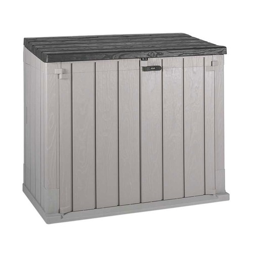 Toomax Stora Way Outdoor Storage Shed Cabinet, Taupe Grey/Anthracite ...
