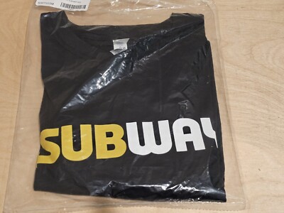 Subway Sandwiches Employee Uniform T-Shirt, Mens Size Large & NEW ...
