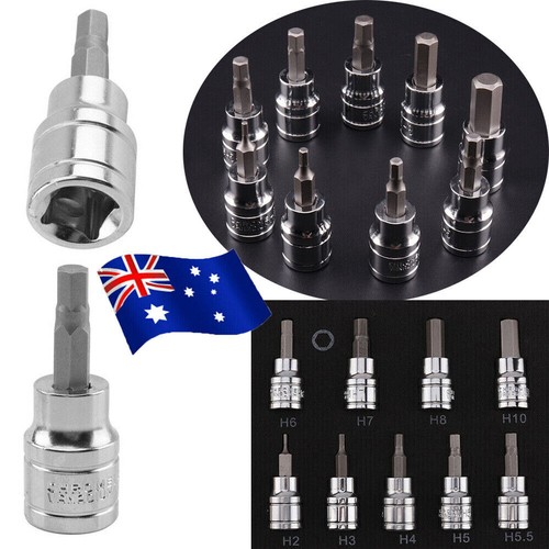 9pcs Allen Key Sockets Hex Bit Socket Set 3/8" Drive Drill Metric Tools ...