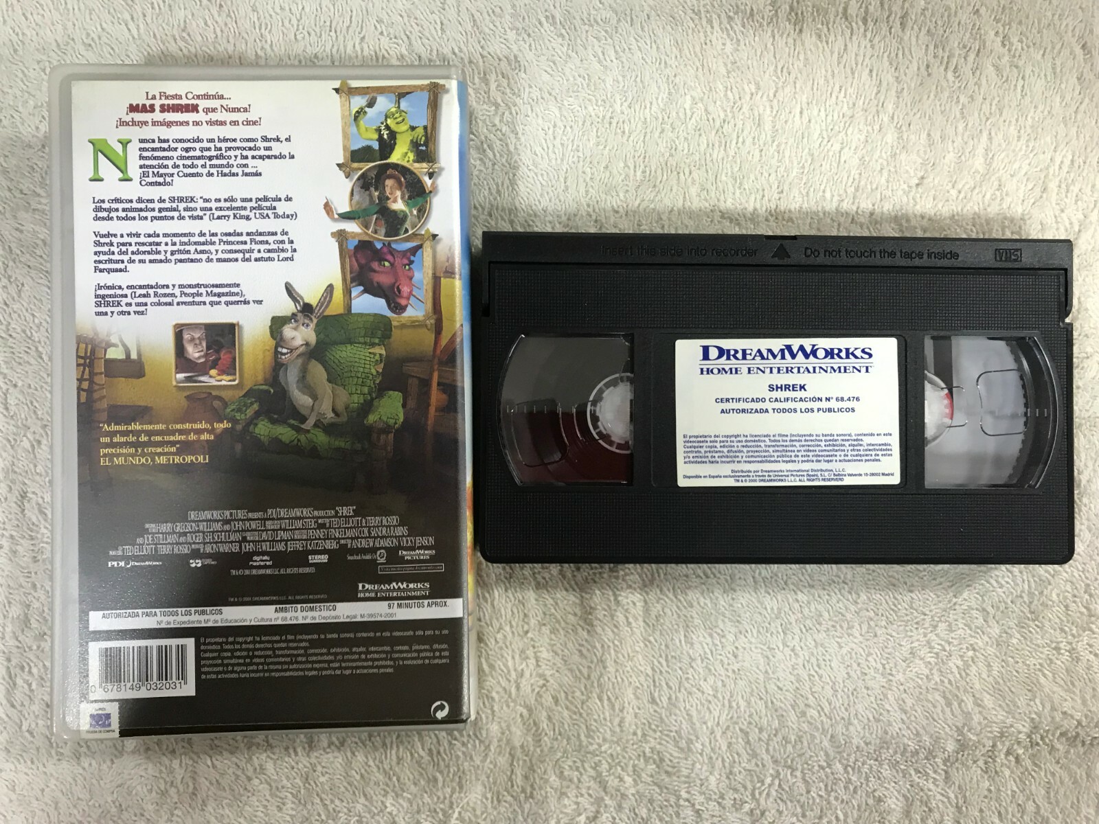 Shrek VHS Tape Images No Views IN Cinema Bent By Cross Y Stripe ...