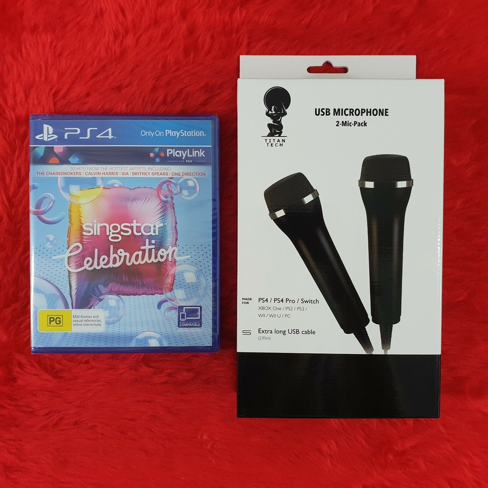 ps4 SINGSTAR + 2 USB MICROPHONES *NEW* Karaoke/Sing/Family/Party | eBay UK