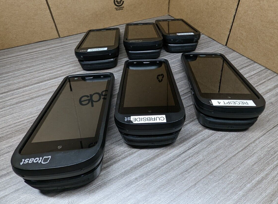 LOT Of 6 Toast Flex POS Go 1 Handheld Tablet Mobile Computer | eBay