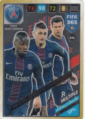 Fifa 365 Cards 2018 - 446 - Matuidi / Verratti / Thiago Motta ...