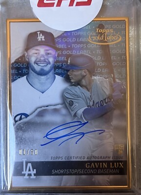 2020 Topps Gold Label Gavin Lux RC Auto Gold Framed 01/50 | eBay