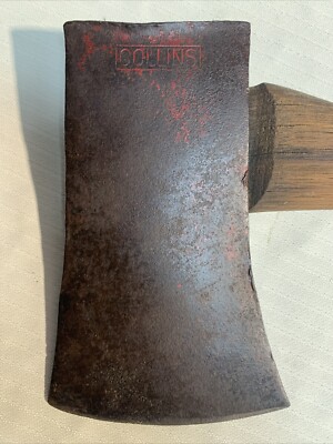 Vintage Collins Axe Timber Logging Woodworking Original Red Paint ...