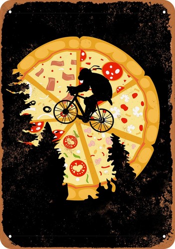 METAL SIGN - Pizza Moon ET Scene -- Vintage Look | eBay