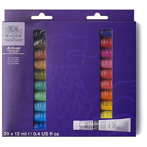 Artsan Water Mixable Oil Color Paint Set, 20x12ml 20 Colors | eBay