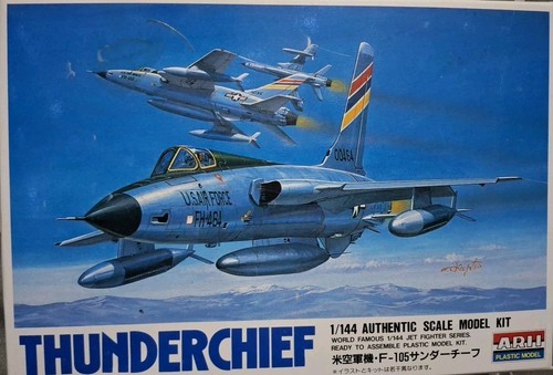 1/144 ARII F-105D Thunderchief Thud Jet Fighter Plastic Scale Model Kit ...