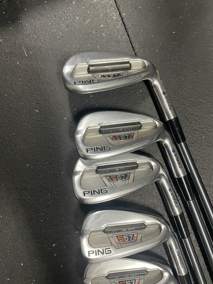 PING S57 Iron Set 4-PW Steel Shaft Regular Shaft Blue Dot | eBay