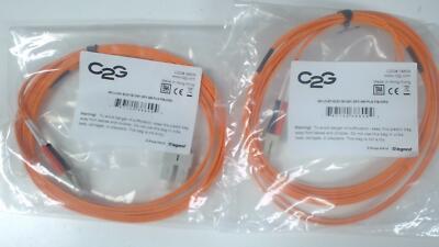 Lot of 2: C2G 4M LC-SC 62.5/125 Duplex Multimode Fiber Cable | eBay