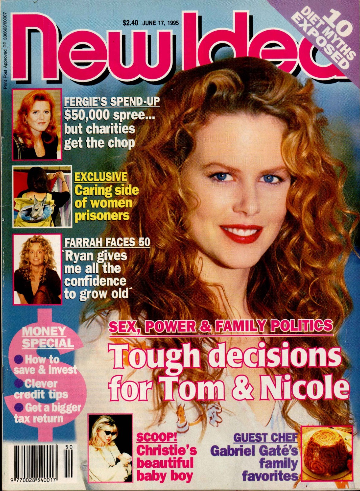 New Idea - June 17, 1995 - Nicole Kidman, Farrah Fawcett + Christie ...