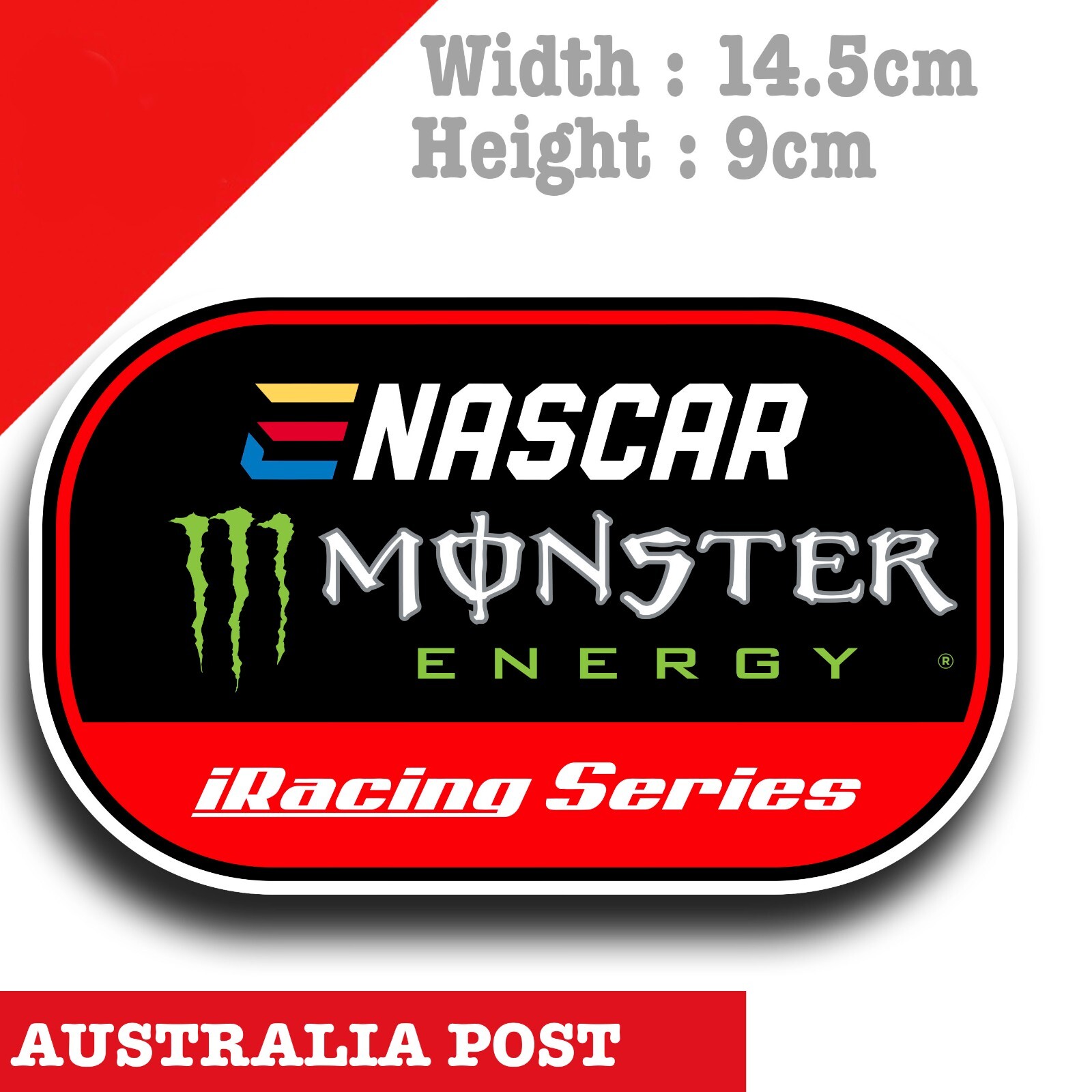 MONSTER ENERGY NASCAR iRacing Series Decal Sticker | eBay