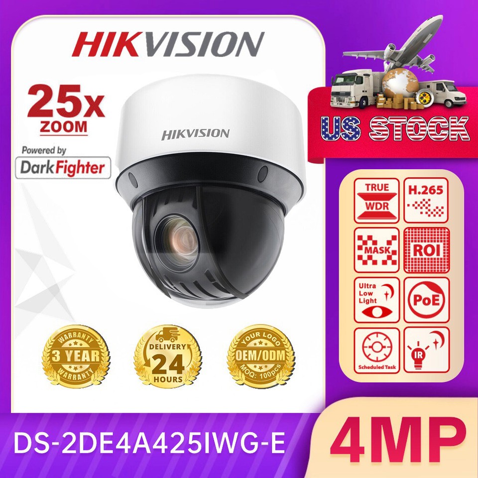 Hikvision Wi-FI Security Camera PTZ Ip Cam Cctv System 4MP DS ...