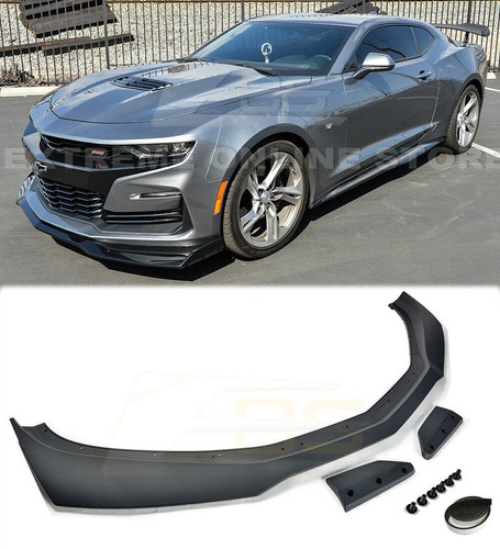 For 19-Up Camaro SS ZL1 1LE Style PRIMER BLACK Front Bumper Lip ...