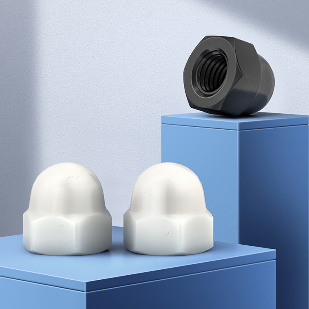 Metric Plastic Dome Head Nut Cap Nuts Nylon Black M3/4/5/6/8/10/12/14 ...
