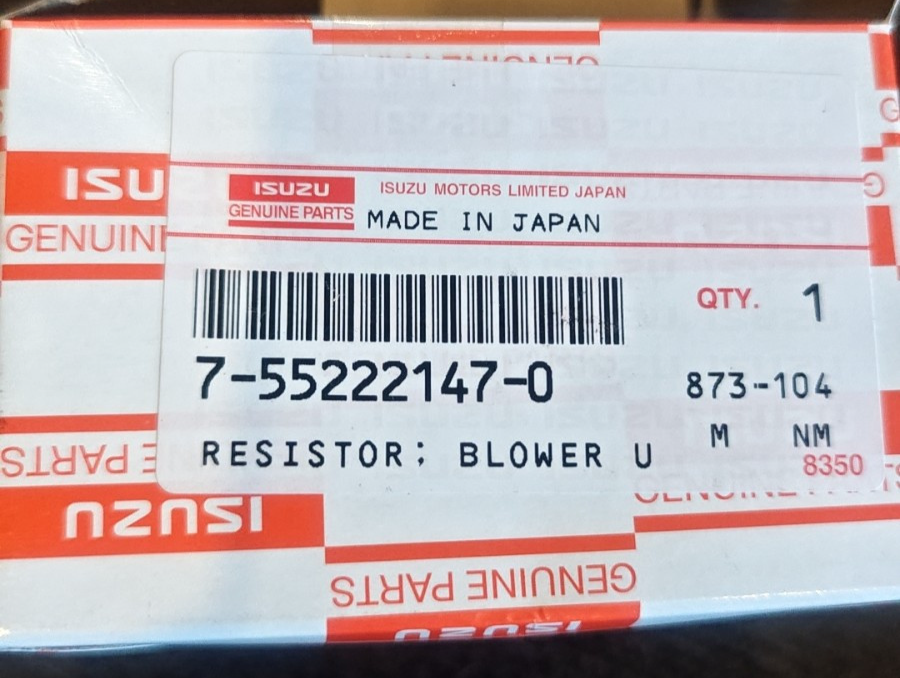 ISUZU BLOWER FAN MOTOR RESISTOR MODULE ANALOG 2003-18 PICK-UP GENUINE ...
