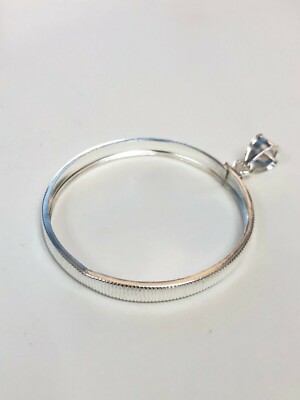 Sterling Silver 38.1mm Coin Bezels For Morgan, Peace, Ike, Dollars ...