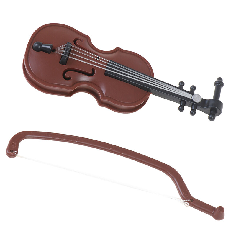 1/12 Dolls House Miniature Plastic Violin Music Instrument Model ...