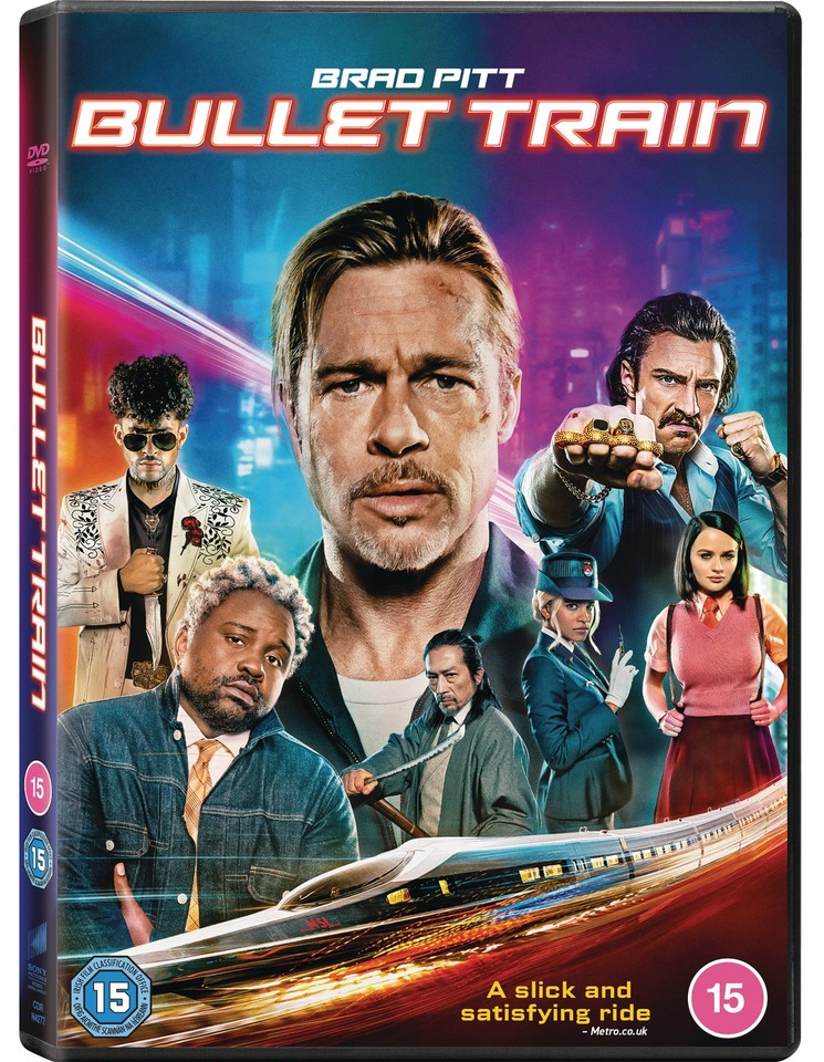 Bullet Train (DVD) Logan Lerman Michael Shannon Aaron Taylor-Johnson ...