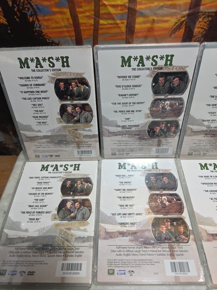mash dvd complete series 1-5. 15 Volumes of 8 Per Disk New | eBay