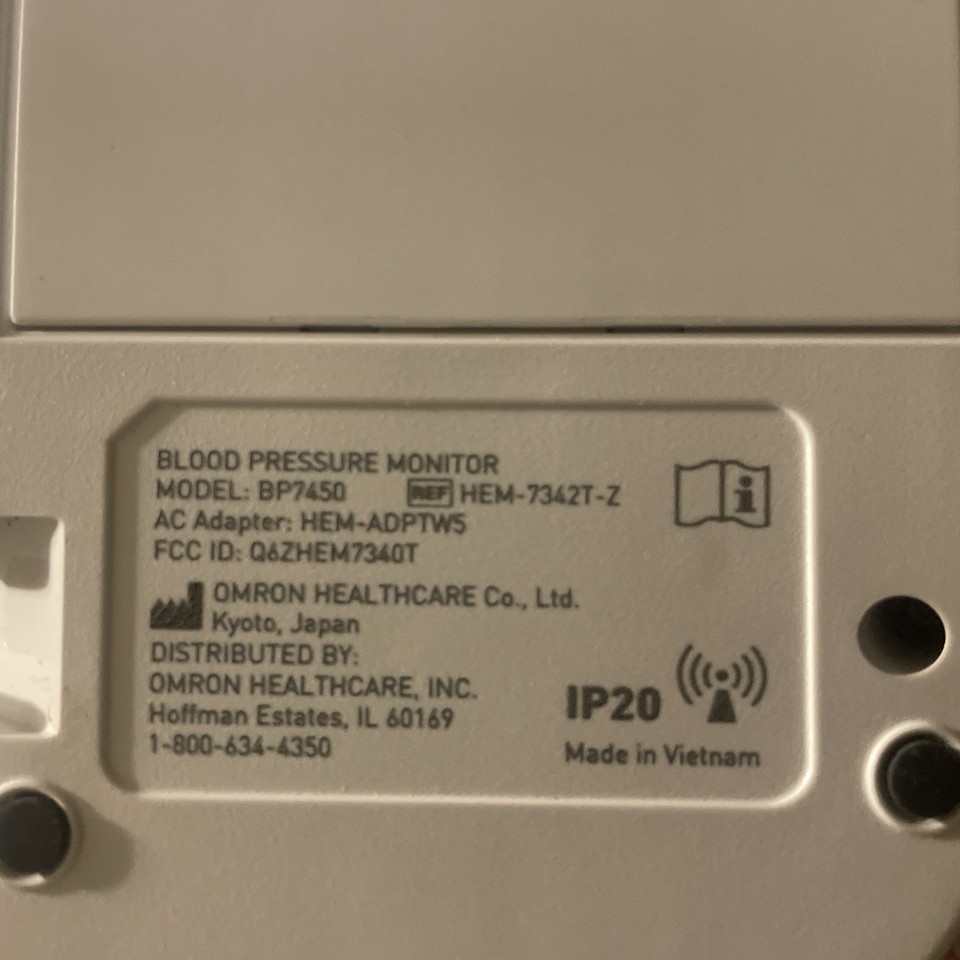 Omron 10 Series BP7450 Upper Arm Blood Pressure Monitor - Black ...