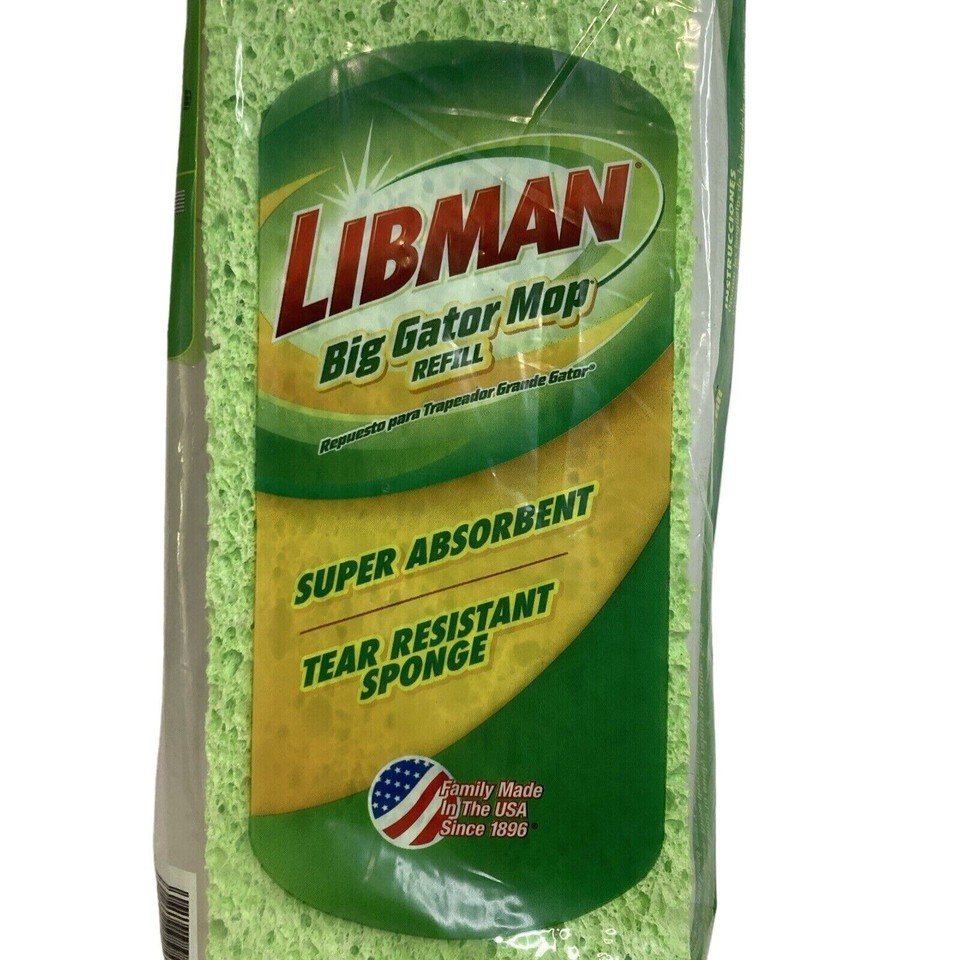 Genuine Libman Big Gator Mop Refill Sponge #03961 New Made In USA | eBay