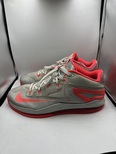 Nike LeBron Xl Low 'Base Grey Laser Crimson' LE XX14 642849-001 Mens Sz ...