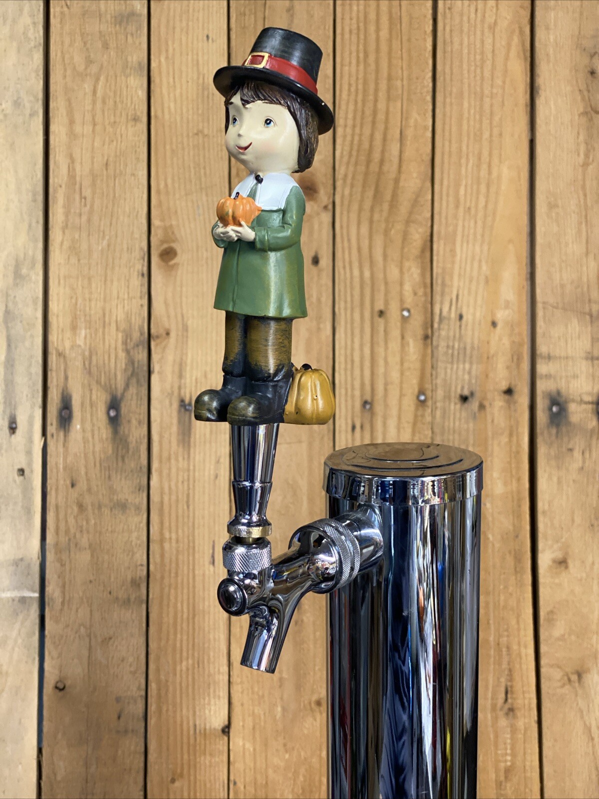 Pilgrim Beer Tap Handle Thanksgiving Holiday Keg Kegerator Pumpkin Run ...