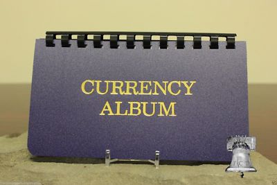 Small Currency Album Banknote Holder Modern Regular Size 10 Page ...