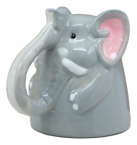 Topsy Turvy Ceramic Safari Jumbo Elephant Coffee Tea Mug Drink Cup 11oz ...